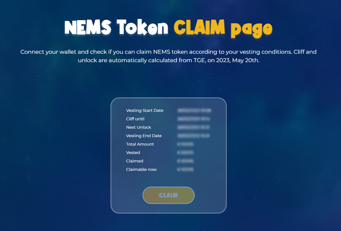 How to claim your NEMS tokens as an Influencer taking part in our ...