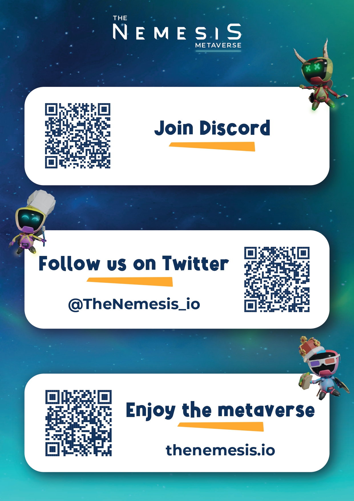 QR CODE - Metaverse Easy Access – The Nemesis Support Center